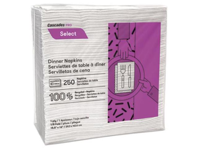 Click here for Cascades PRO Select Dinner Napkins 1-Ply White 15.... prices