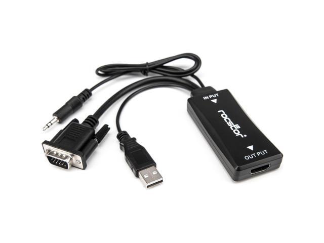 Click here for Rocstor VGA to HDMI Adapter with USB Power & Audio prices