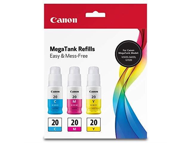 Click here for Canon GI-20 Cyan/Magenta/Yellow Ink Bottle Value P... prices