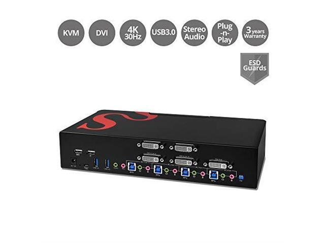 Click here for SIIG 4-Port DVI Dual-Link Smart Console KVM Switch... prices