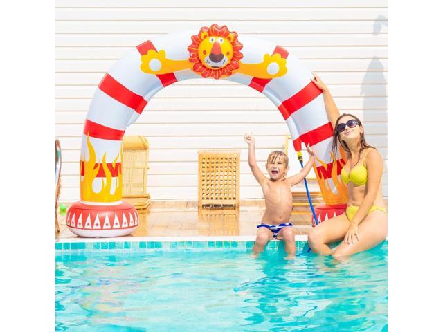 Click here for Inflatable Rainbow Lion Sprinkler Backyard Arch  O... prices