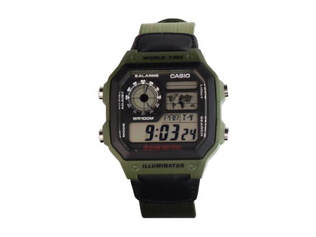 Click here for Casio AE-1200WHB-3BV Mens Multi Function Green Ban... prices