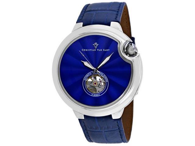 Click here for Christian Van Sant Mens Cyclone Automatic Blue Dia... prices