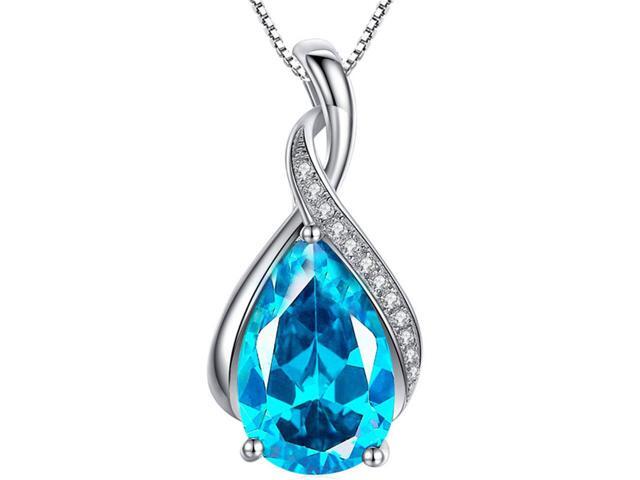Click here for Mabella Sterling Silver Simulated Blue Topaz Birth... prices