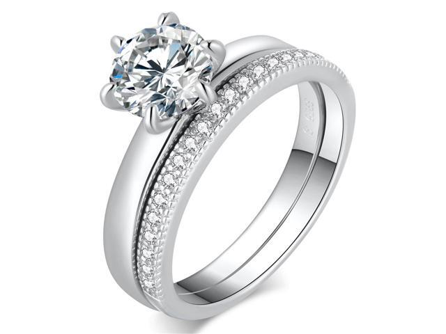 Click here for Mabella Cubic Zirconia Engagement Ring- AAA+ Round... prices