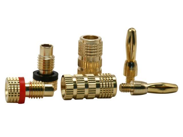 Click here for Monoprice 1 PAIR OF High-Quality Gold Plated Speak... prices