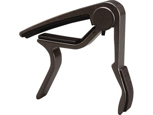 Click here for Dunlop Curved Acoustic Guitar Capo - Smoked Chrome prices