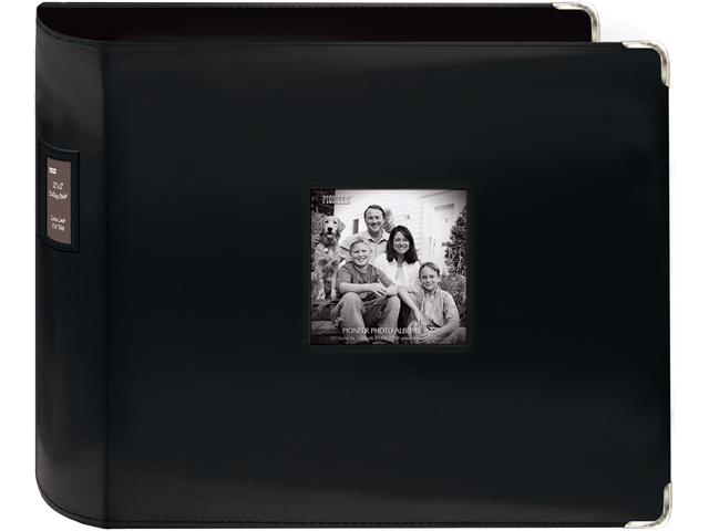 Click here for Sewn Leatherette 3-Ring Binder 12X12-Black prices