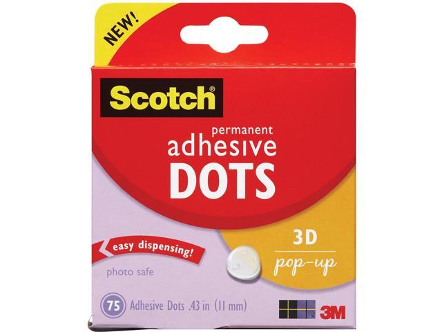 Click here for Scotch Permanent Adhesive Dots-3D Pop-Up .43 75/Pk... prices