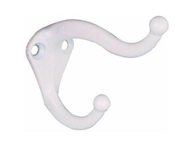 Click here for National  N248-369  2 Pack  White  Coat & Hat Hook prices