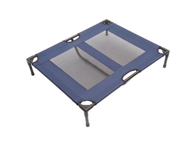 Click here for PawHut 36 x 30 Elevated Dog Bed / Pet Cot - Blue prices