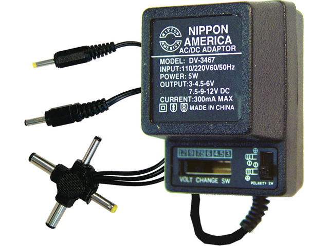 Click here for NEW NIPPON DV3467 AC/DC 300mA POWER ADAPTER 6 WAY... prices