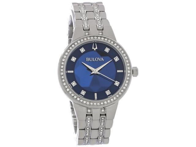 Click here for Bulova Ladies Phantom Blue Dial Stainless Steel Cr... prices