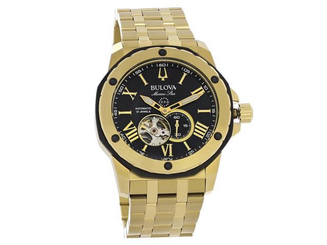 Click here for Bulova Marine Star Mens Gold PVD Stainless Steel A... prices