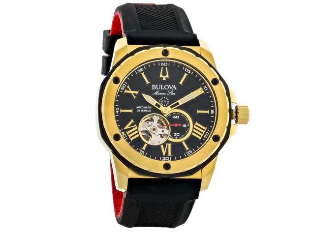 Click here for Bulova Marine Star Mens Gold Plated Stainless Auto... prices