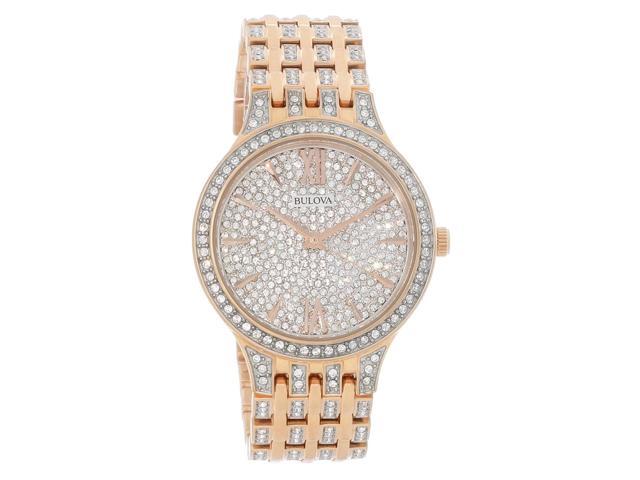 Click here for Bulova Phantom Ladies Rose Gold Stainless Steel Cr... prices
