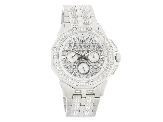 Click here for Bulova Mens Crystal Multifunction Stainless Steel... prices