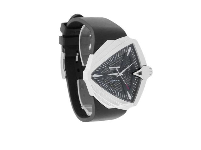 Click here for Hamilton XXL Ventura Mens Black Rubber Swiss Autom... prices