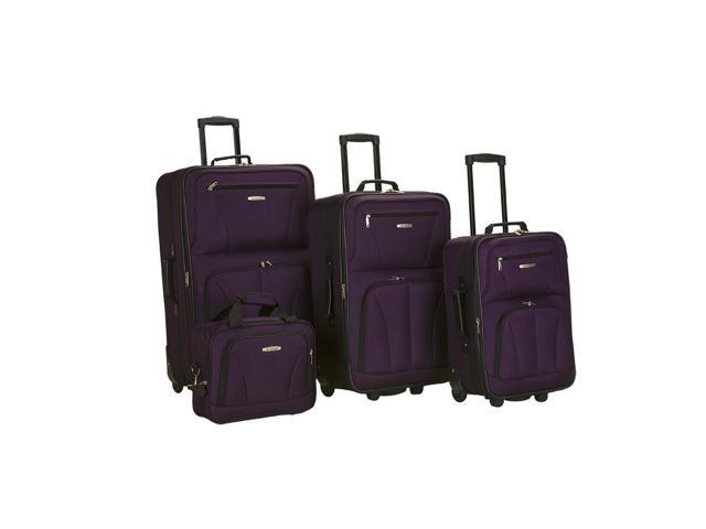 Rockland 4-Pc. Softside Luggage Set - Purple