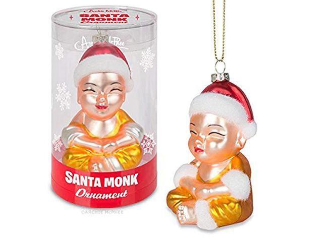 Click here for Accoutrements Santa Monk Ornament Christmas Novelt... prices