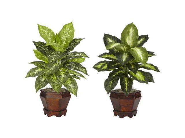 Click here for Nearly Natural 6712-As-S2 Dieffenbachia With Wood... prices