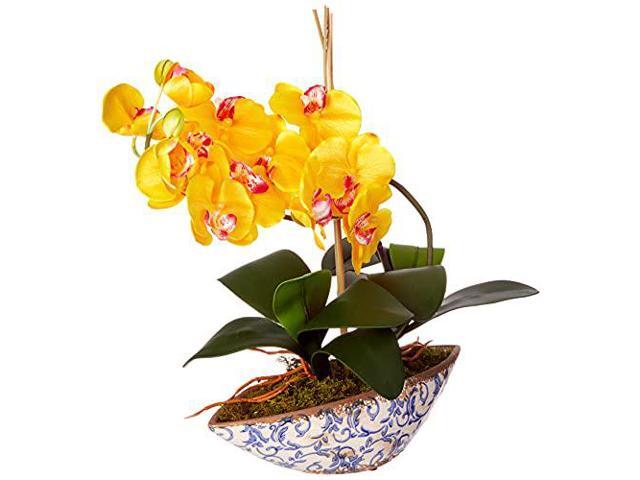 Click here for Nearly Natural Phalaenopsis Orchid Artificial Vase... prices