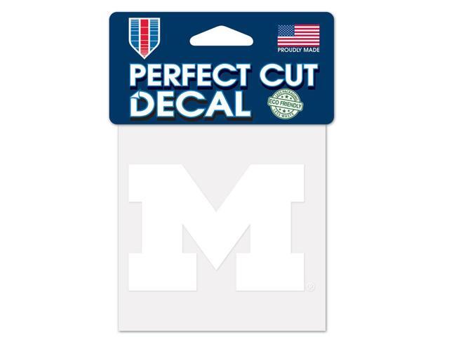 Click here for Michigan Wolverines Decal 4x4 Perfect Cut White -... prices