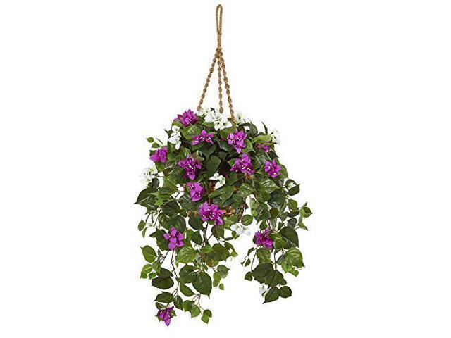 Click here for 30 Mixed Bougainvillea Artificial Plant Hanging Ba... prices