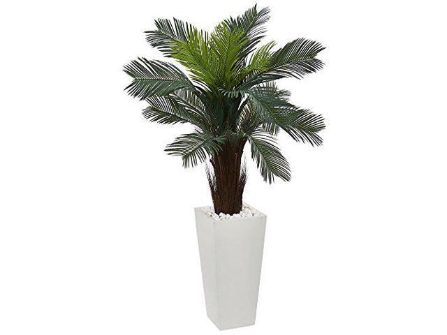 Click here for 4.5 Cycas Artificial Plant in White Tower Planter prices