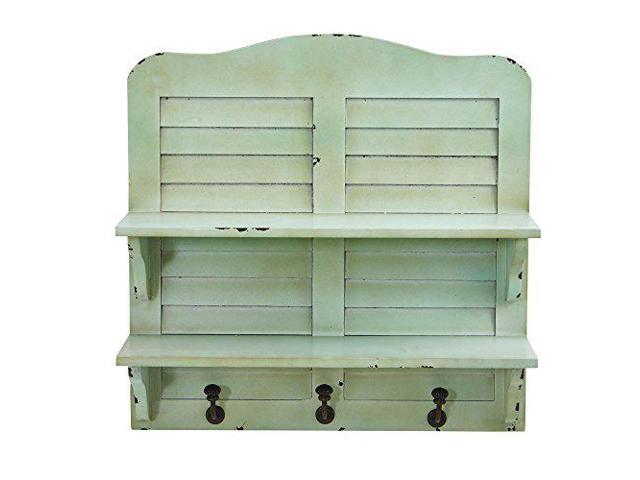 Click here for 20 Vintage Window Shutter Shelving with Hooks Wall... prices
