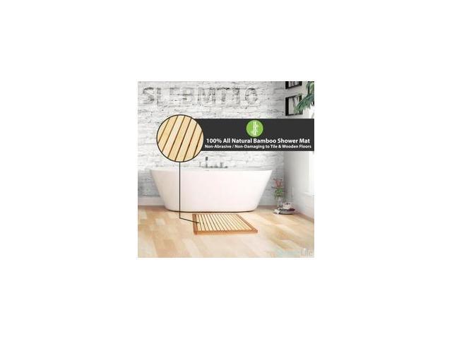 Click here for Natural Bamboo Shower Mat - Standing Floor Mat prices