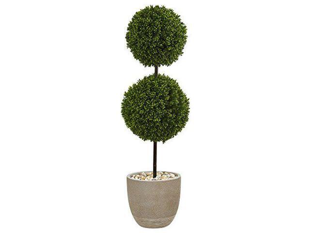 Click here for 4 Boxwood Double Ball Topiary Artificial Tree in O... prices