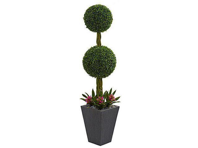 Click here for 5 Double Boxwood Ball Topiary Artificial Tree in S... prices