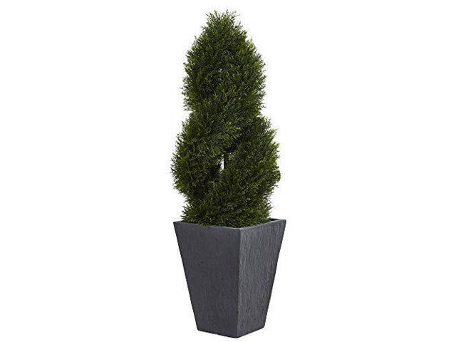 Click here for 4 Cypress Double Spiral Topiary Artificial Tree in... prices