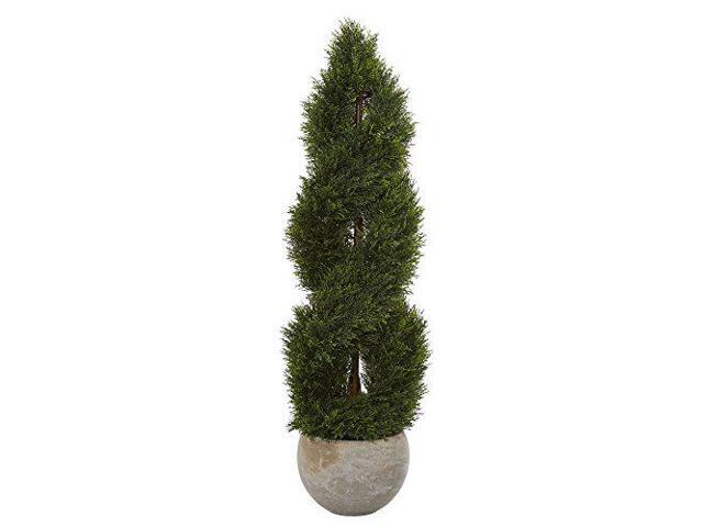 Click here for 4 Double Pond Cypress Spiral Artificial Tree in Sa... prices