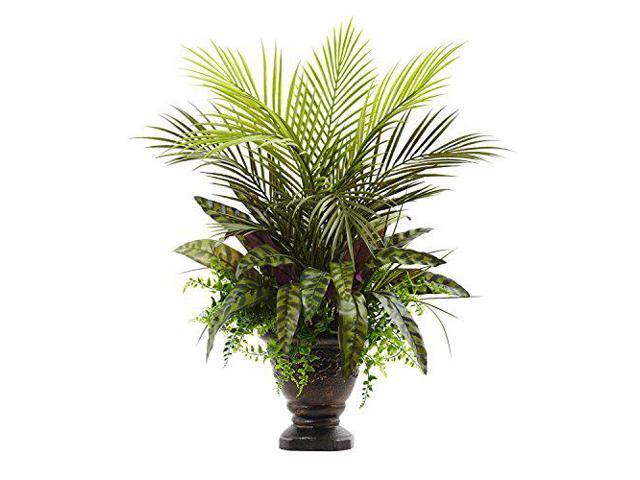 Click here for 27 Mixed Areca Palm  Fern & Peacock w/Planter prices