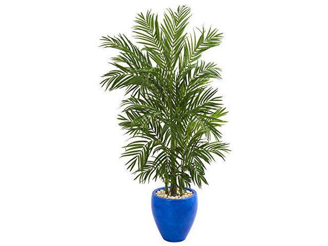 Click here for 5.5 Areca Palm Artificial Tree in Blue Planter prices