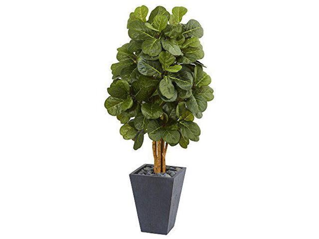 Click here for 5.5 Fiddle Leaf Artificial Tree in Slate Planter prices
