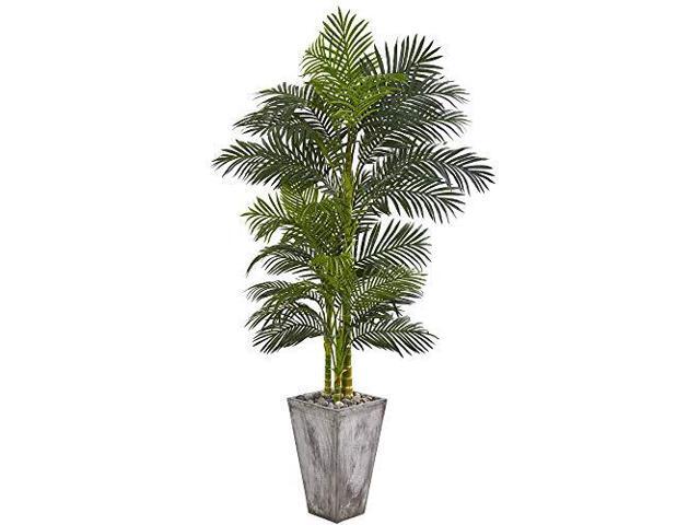 Click here for 7 Golden Cane Artificial Palm Tree in Cement Plant... prices