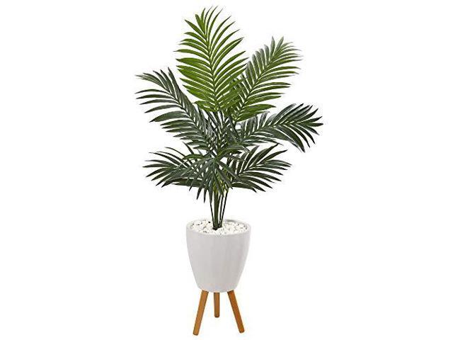 Click here for 4.5 Kentia Artificial Palm Tree in White Planter w... prices