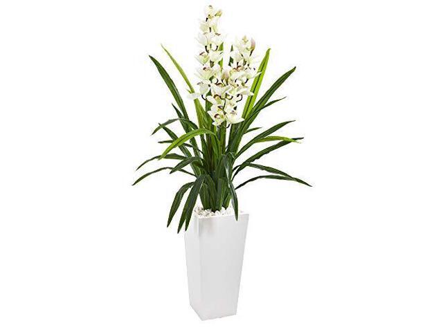 Click here for 4.5 Cymbidium Orchid Artificial Plant in White Tow... prices