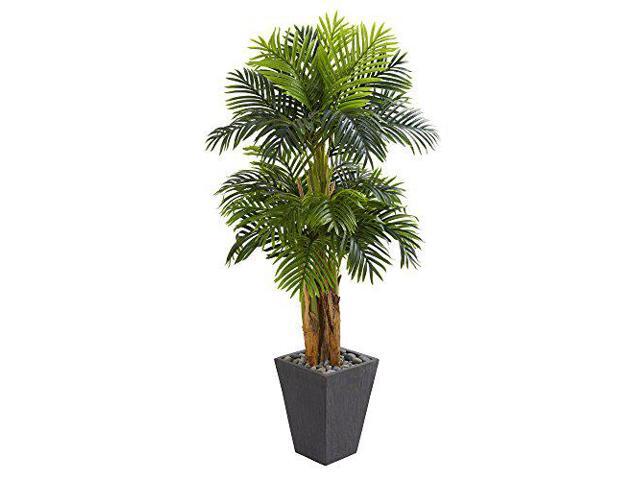Click here for 5.5 Triple Areca Palm Artificial Tree in Slate Fin... prices