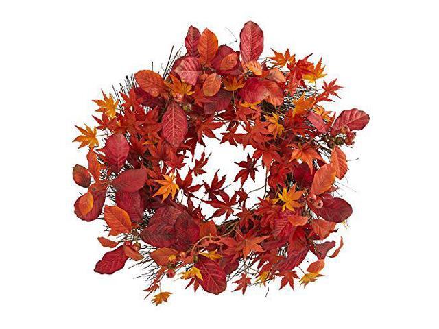 Click here for 22 Japanese Maple  Magnolia Leaf and Berries Artif... prices