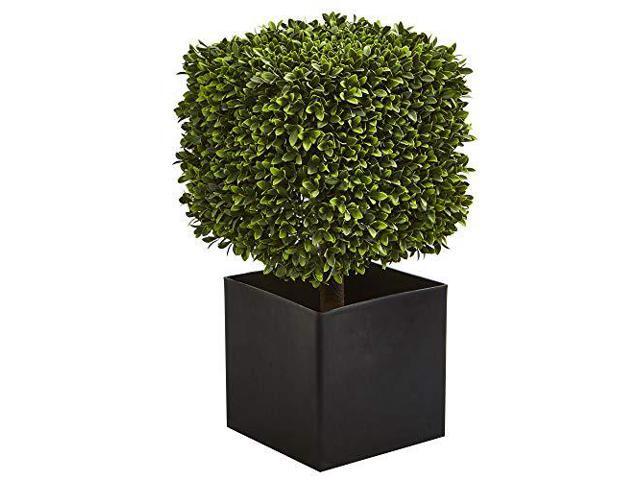 Click here for 27 Boxwood Artificial Plant in Black Planter (indo... prices