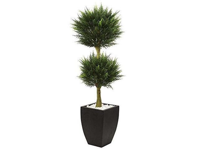 Click here for Cypress Topiary with Black Planter UV Resistant (I... prices