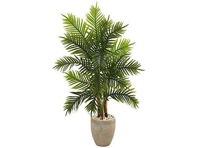Click here for 5 Areca Palm Artificial Tree in Sand Colored Plant... prices