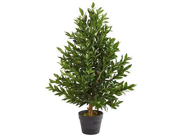 Click here for 35 Olive Cone Topiary Artificial Tree UV Resistant... prices