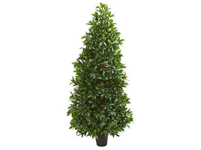Click here for 5 Bay Leaf Cone Topiary Artificial Tree UV Resista... prices