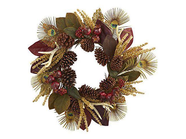 Click here for 27 Magnolia Leaf  Berry  Antler and Peacock Feathe... prices