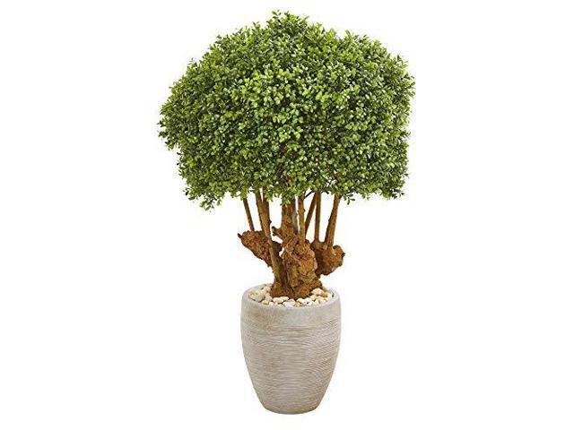 Click here for 41 Boxwood Artificial Topiary Tree in Sandstone Pl... prices